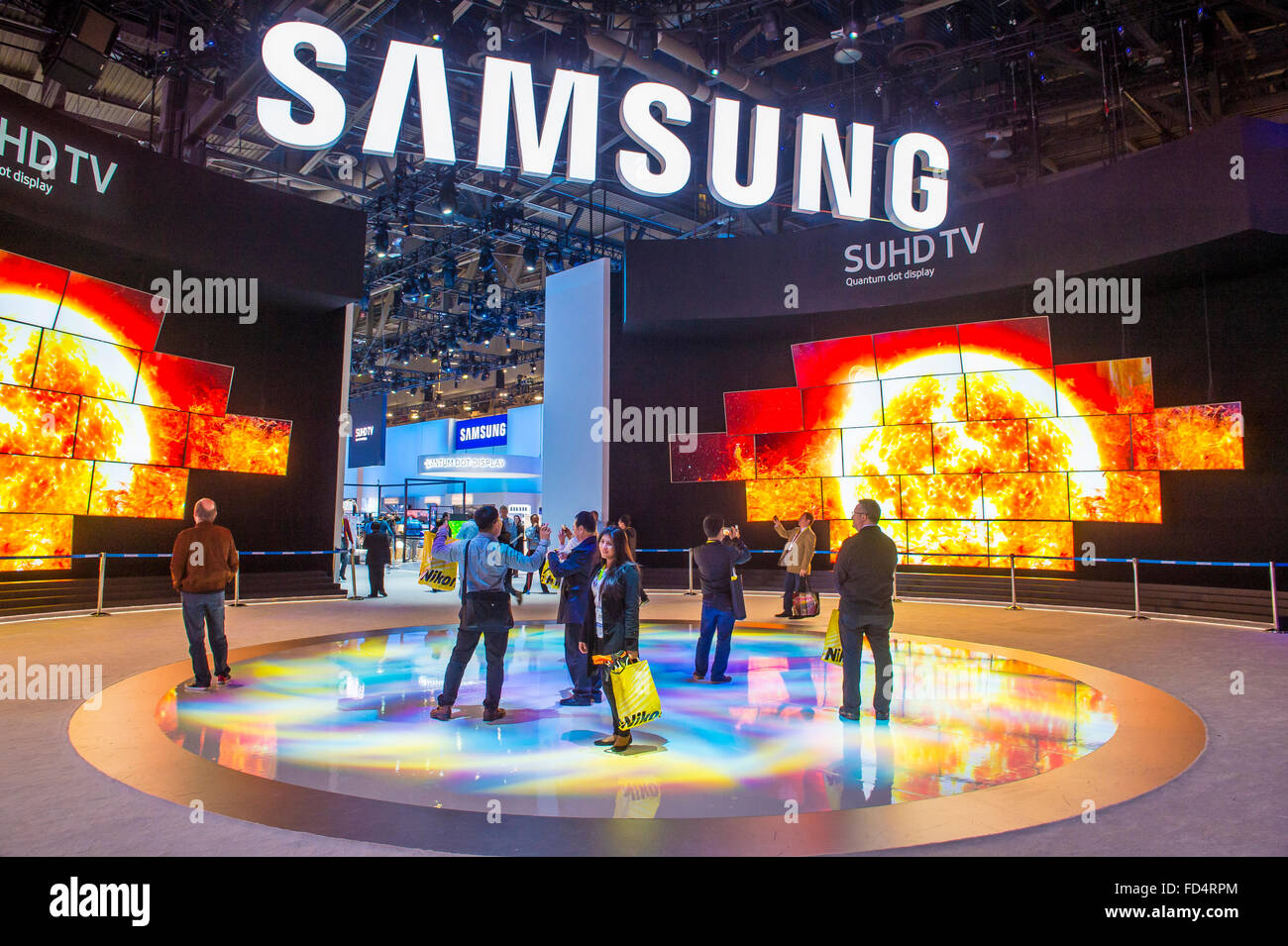 The Samsung booth at the CES show in Las Vegas , Nevada Stock Photo - Alamy