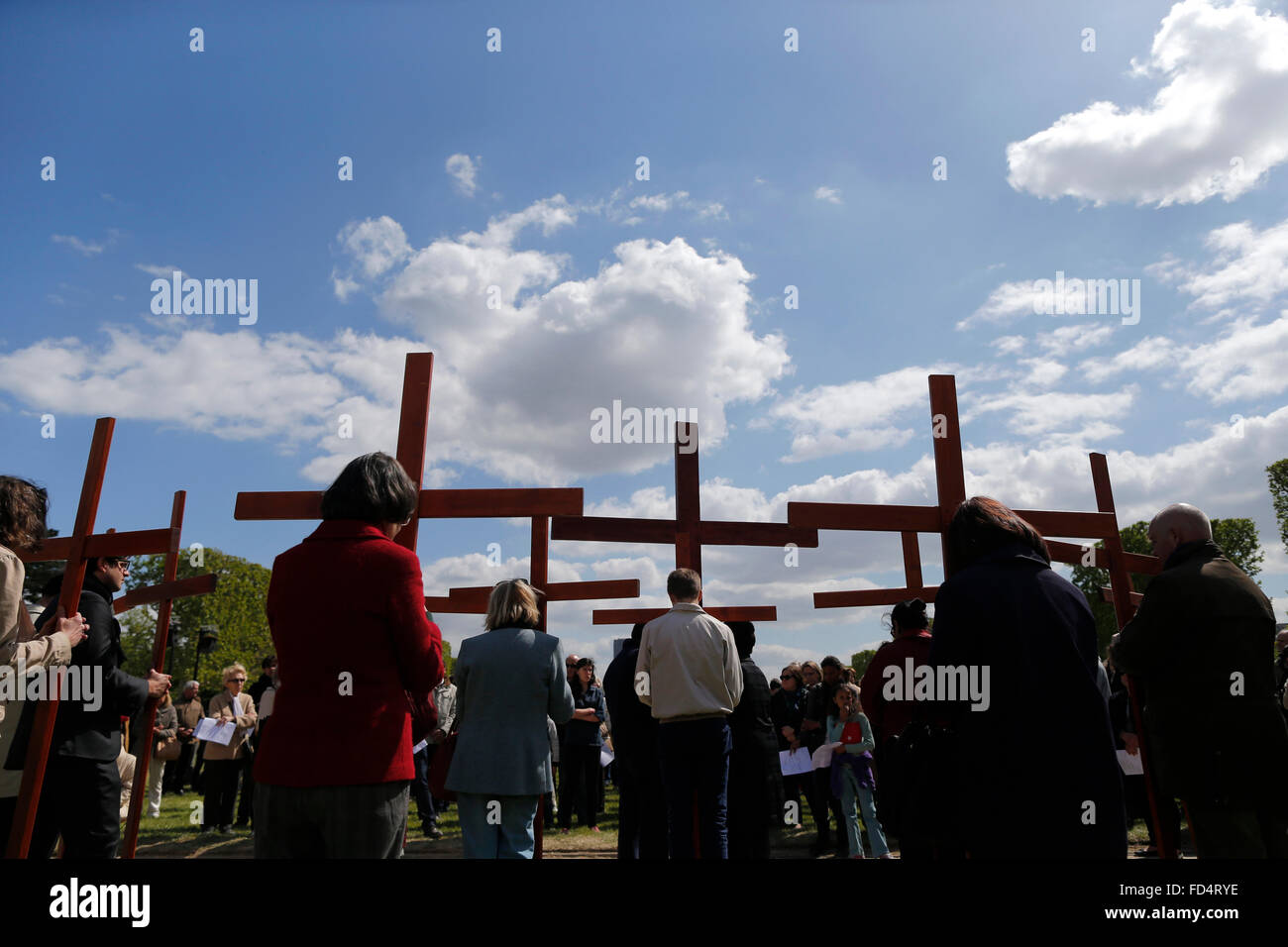 Holy week. Way of the cross Stock Photo - Alamy