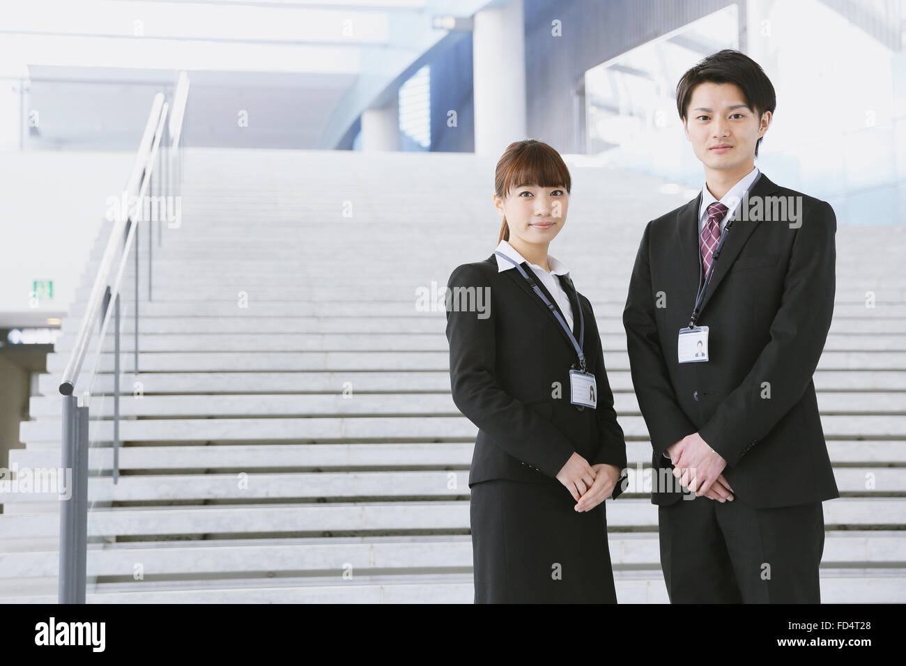Japanese business men stairs hi-res stock photography and images - Alamy