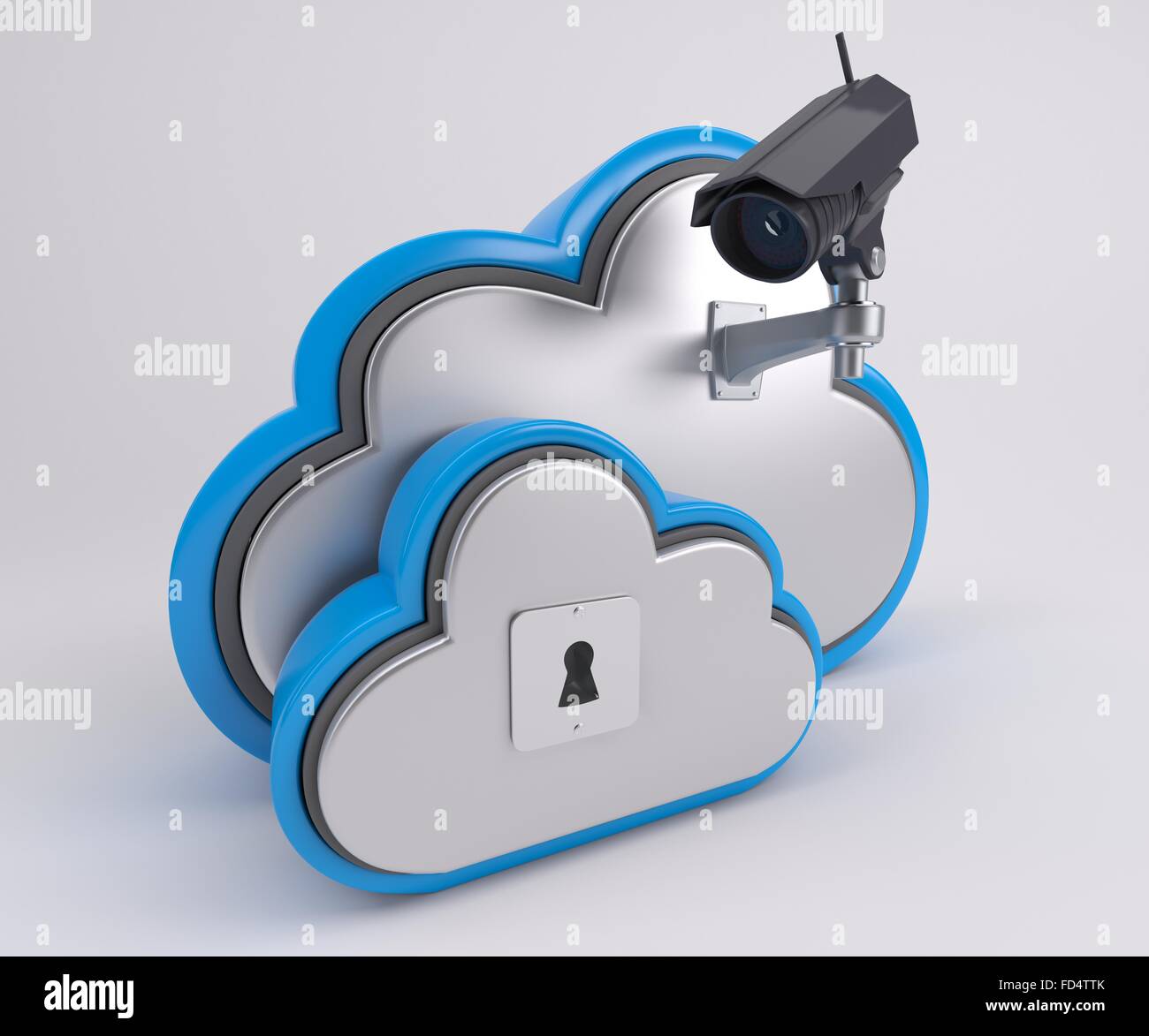 3D Render of Cloud Drive Icon Stock Photo - Alamy