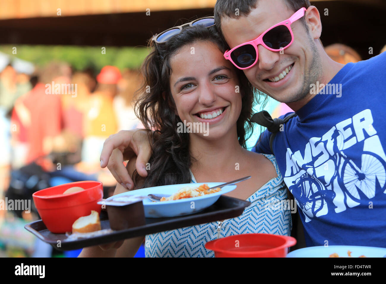 Meal. Taize community Stock Photo - Alamy