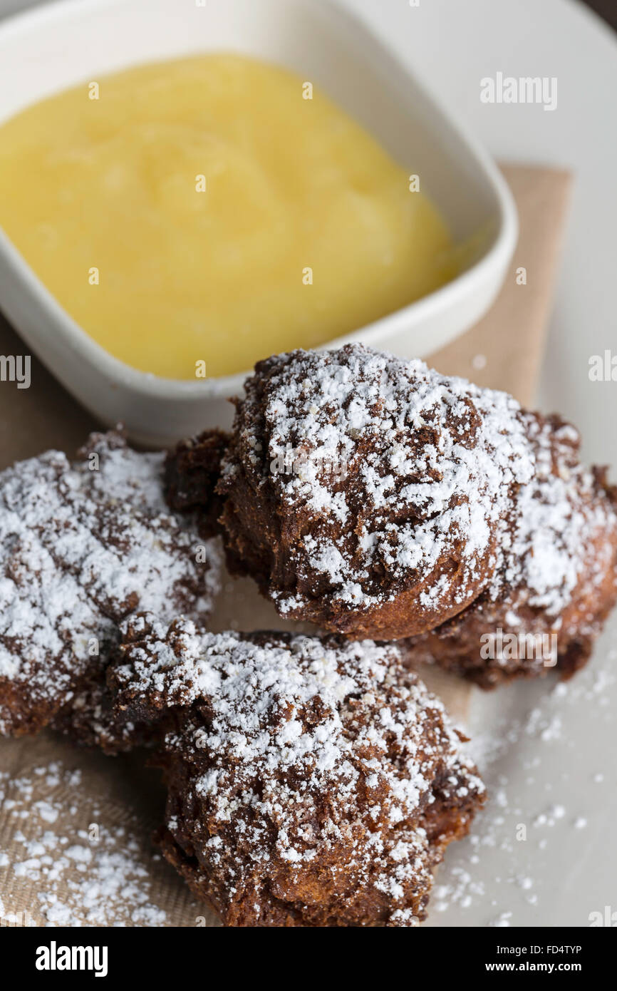Dessert pastries with pudding Stock Photo - Alamy