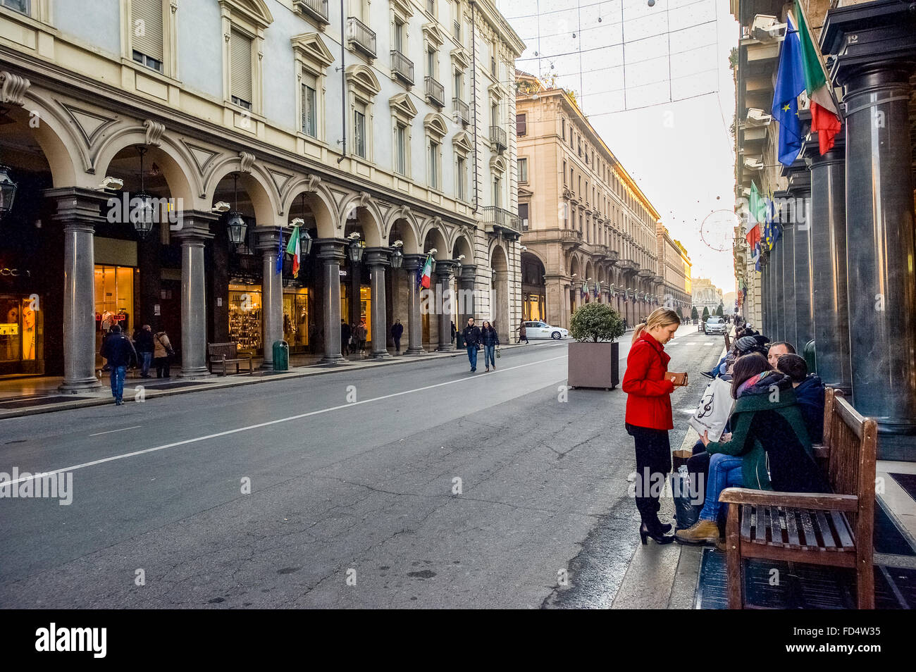 Via roma turin shopping hi-res stock photography and images - Alamy