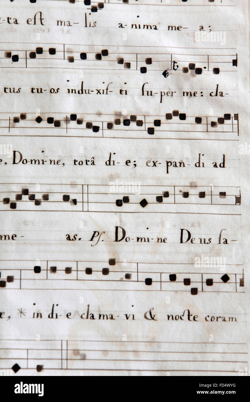 Saint-Jacques le Majeur (St James's) church, Houdan. 18th-century hymn ...