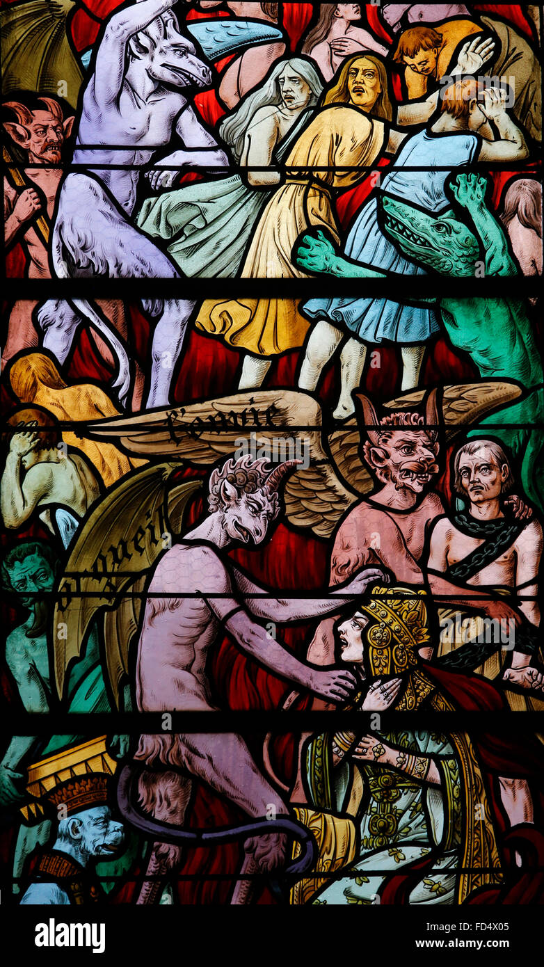Hell stained glass hi-res stock photography and images - Alamy