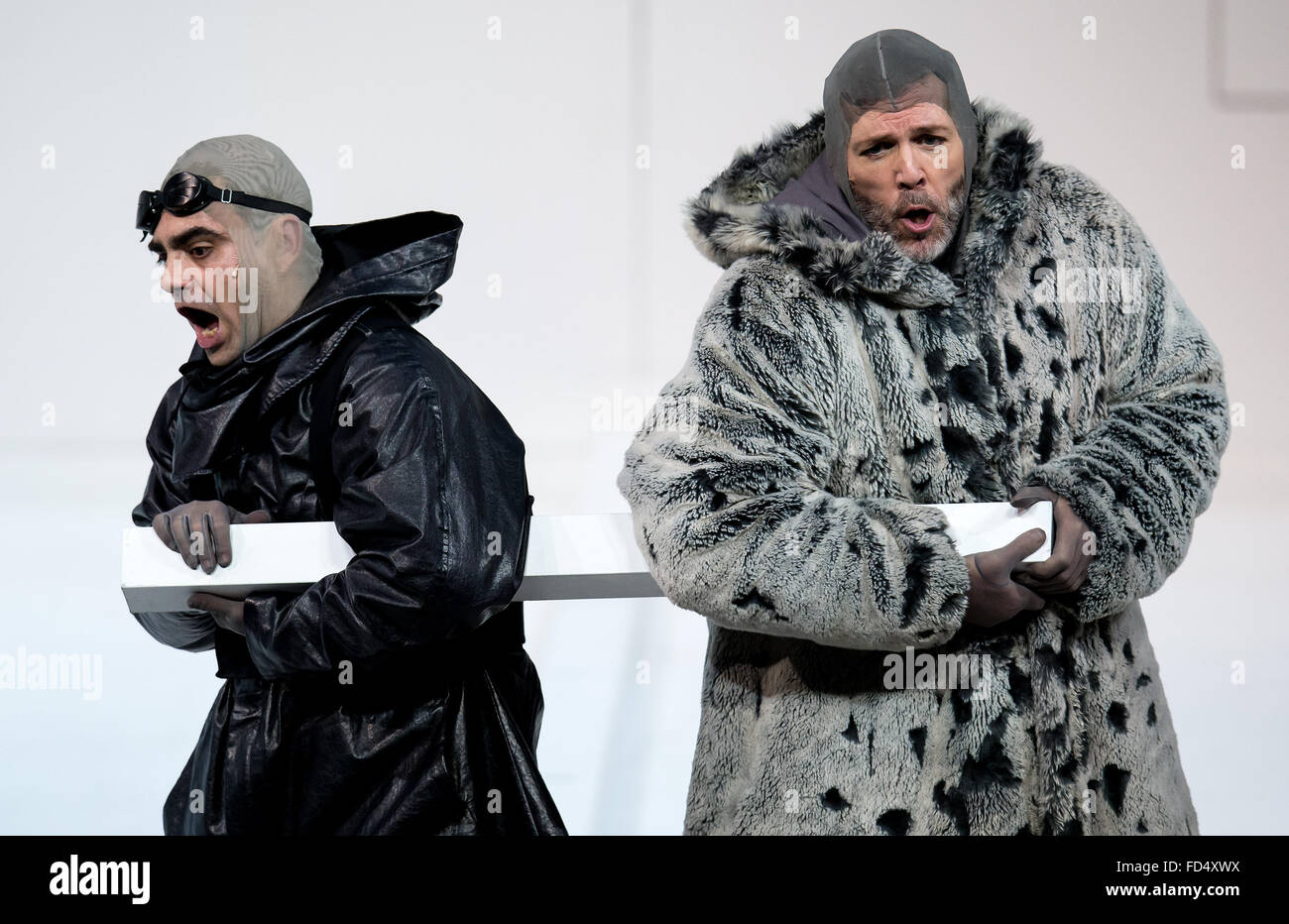 Rolando Villazon (l) as Robert Falcon Scott and Thomas Hampson as Roald ...