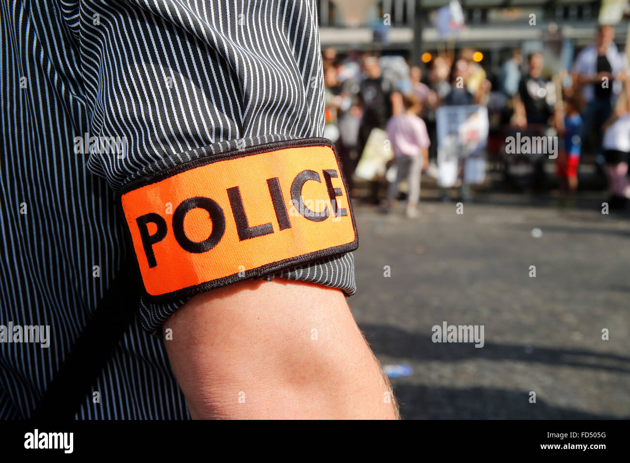 French policeman's badge Stock Photo - Alamy