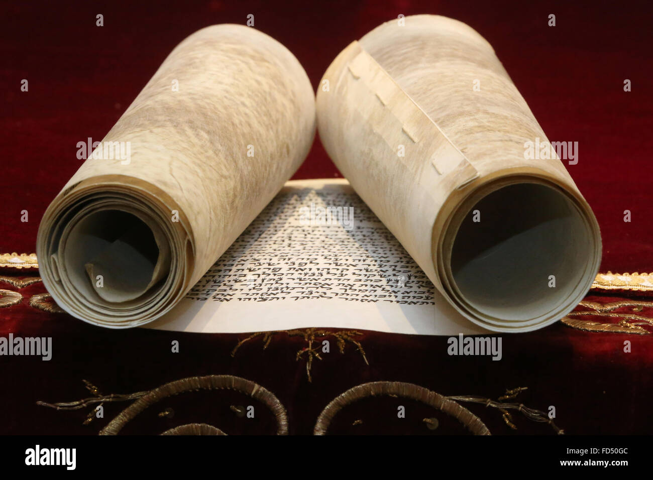 Purim celebration. Scroll of Esther, known as the Megillah Stock Photo ...