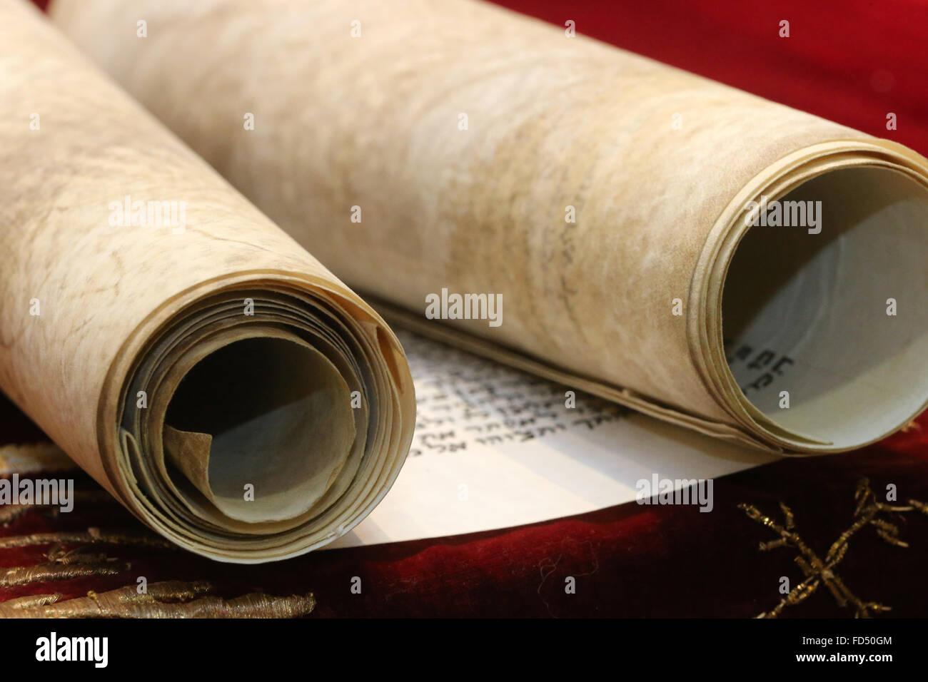 Purim celebration. Scroll of Esther, known as the Megillah Stock Photo ...