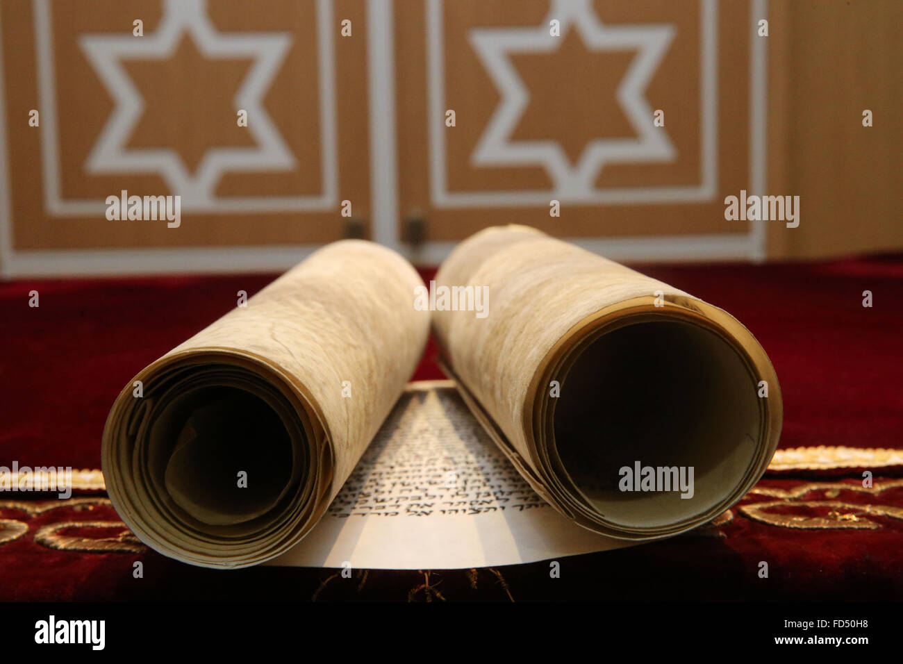 Purim celebration. Scroll of Esther, known as the Megillah Stock Photo ...
