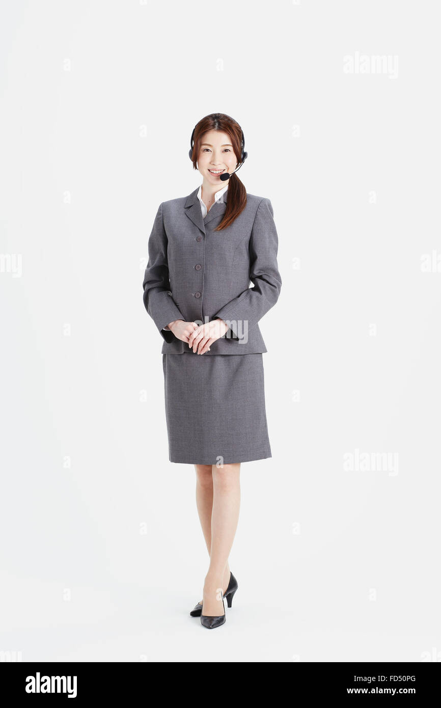 Attractive Japanese office worker Stock Photo - Alamy