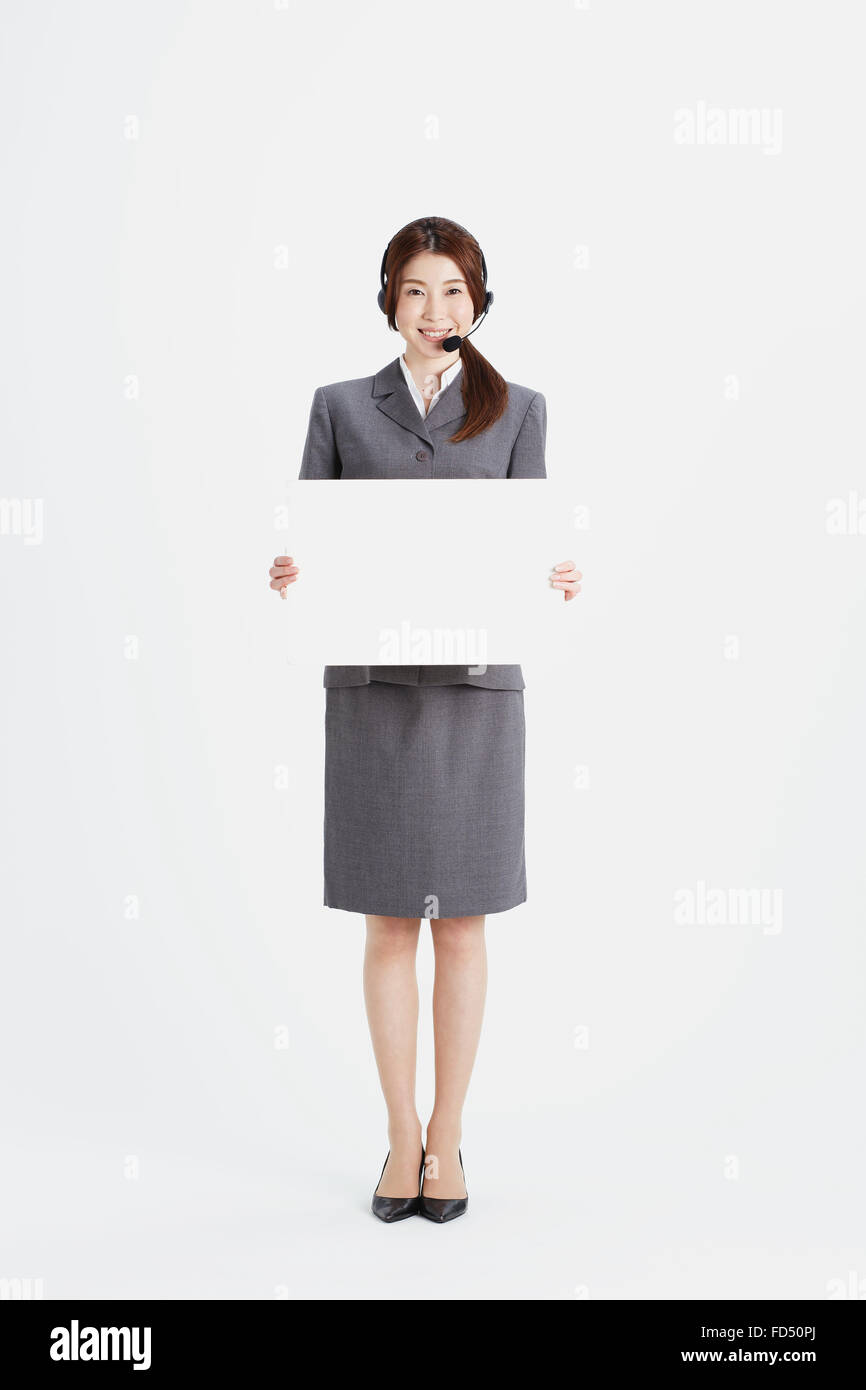 Attractive Japanese office worker Stock Photo - Alamy