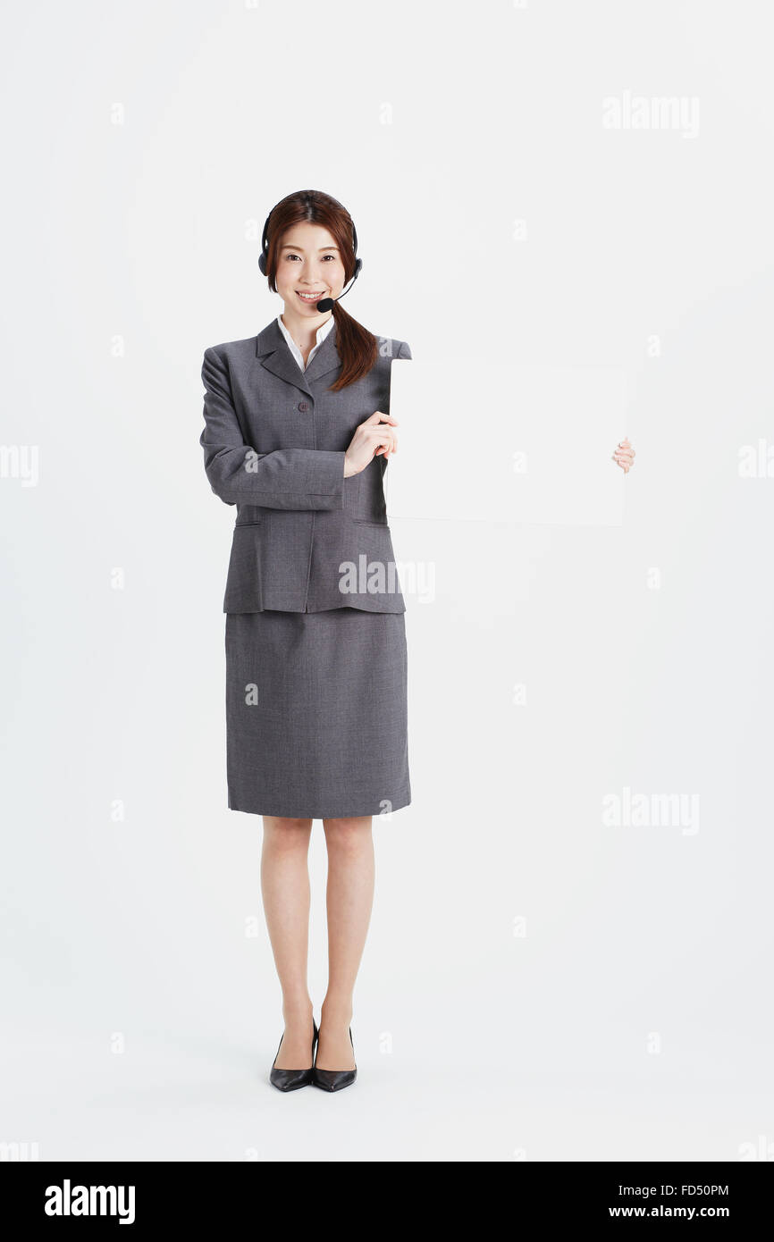 Attractive Japanese office worker Stock Photo - Alamy