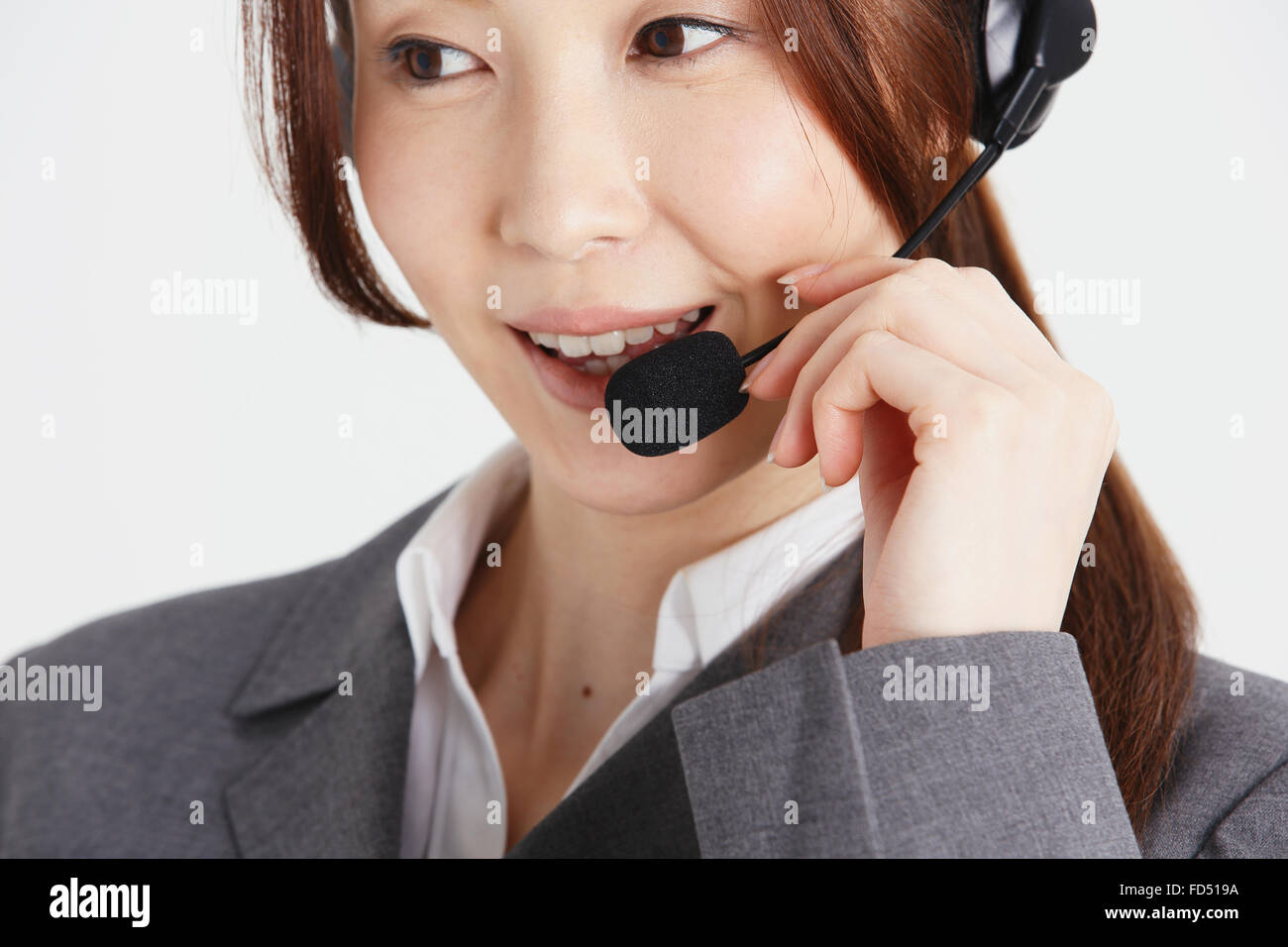 Attractive Japanese office worker Stock Photo - Alamy