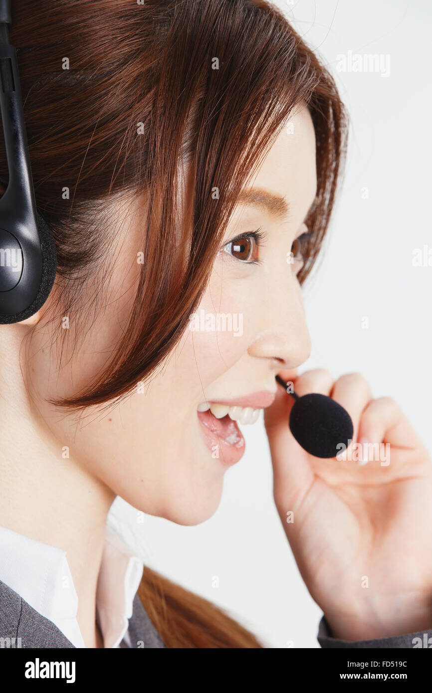 Attractive Japanese office worker Stock Photo - Alamy
