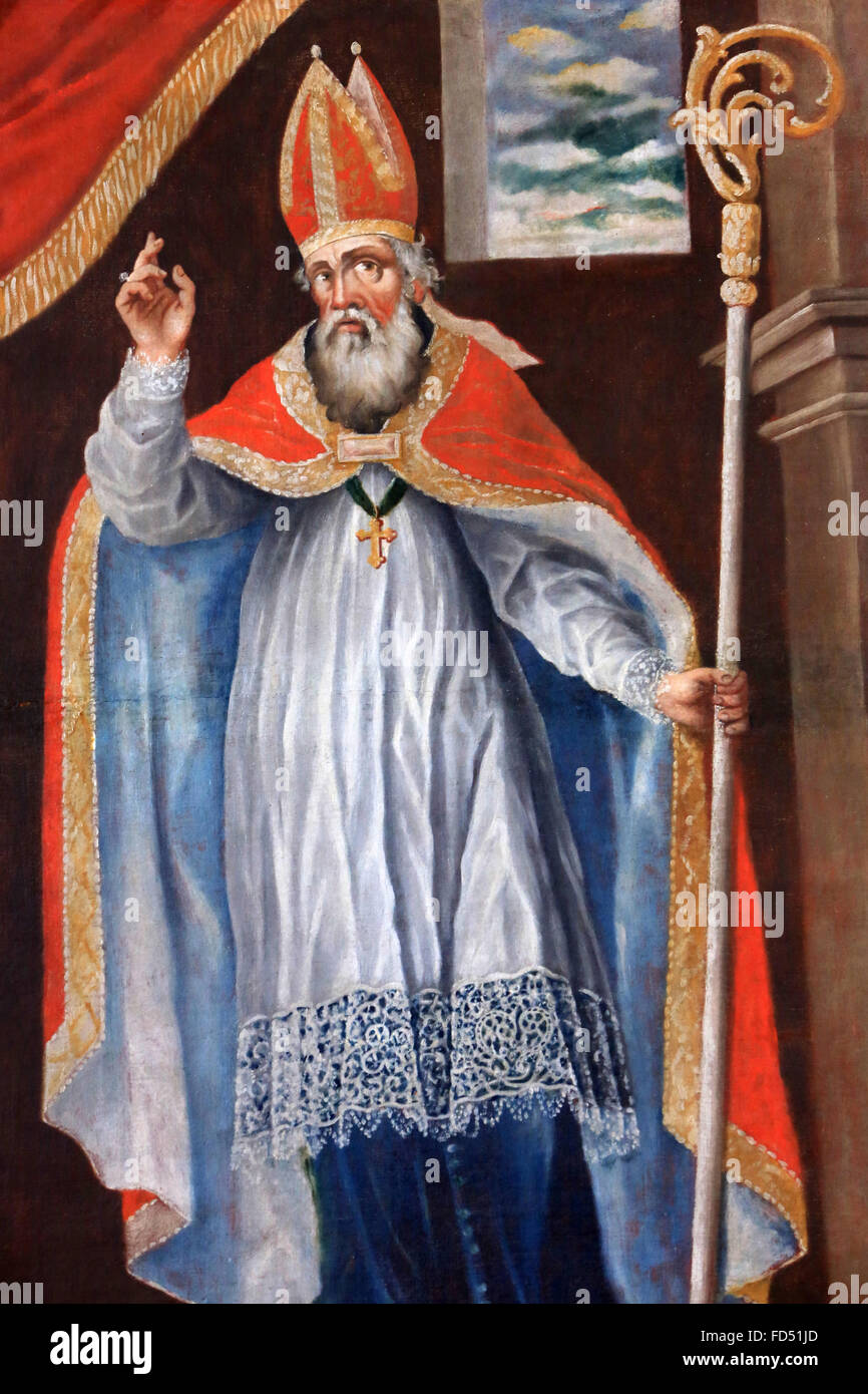 St. Martin. Bishop of Myra Stock Photo - Alamy