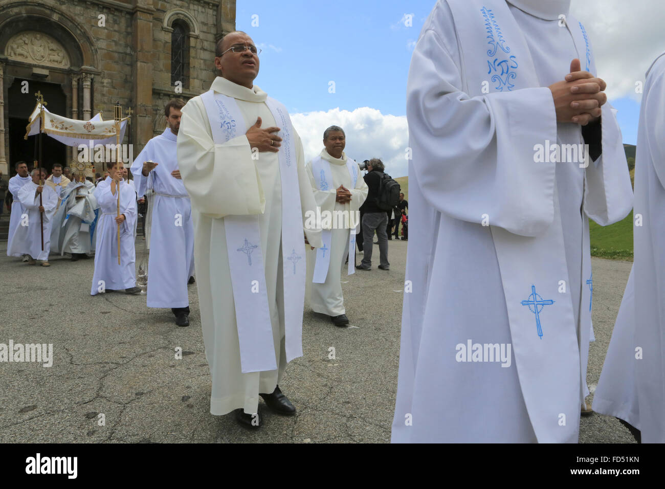 Blessed Sacrament procession. Holy mass on the solemnity of the ...