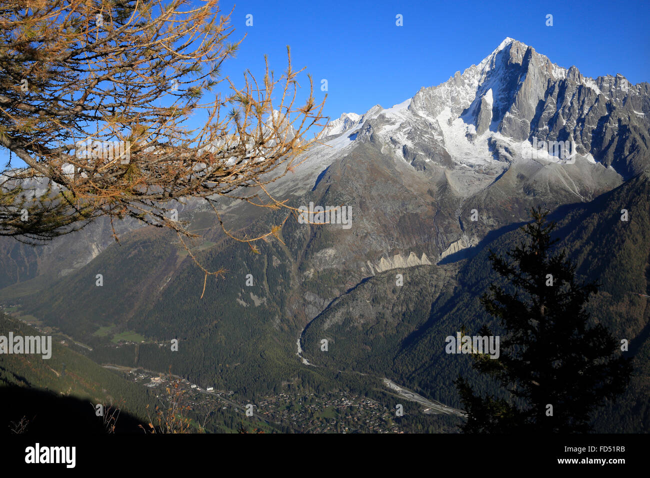 French Alps. Mont Blanc Massif. Chamonix Stock Photo - Alamy