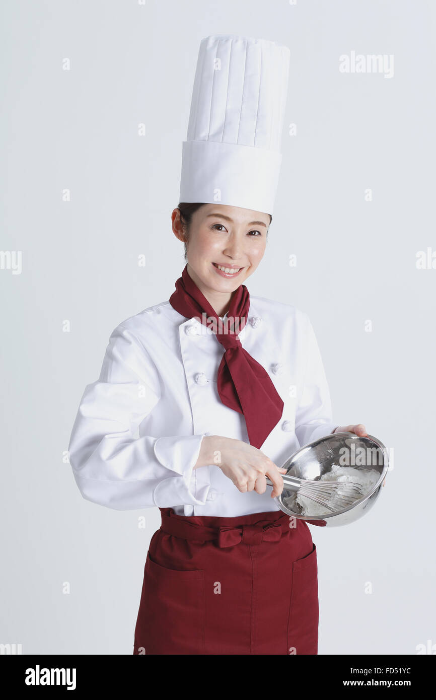 Attractive Japanese chef Stock Photo - Alamy
