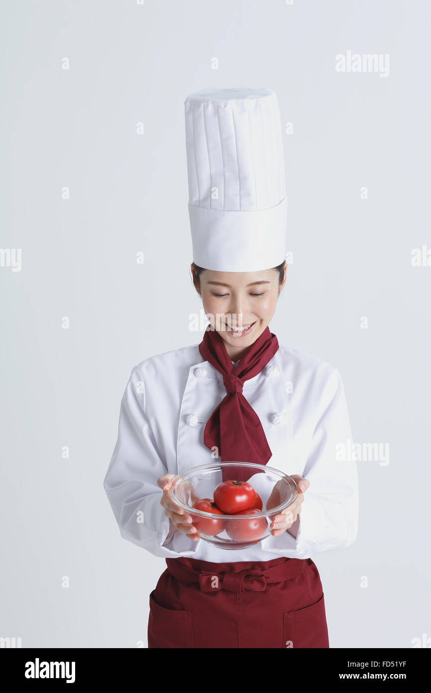 Attractive Japanese chef Stock Photo - Alamy