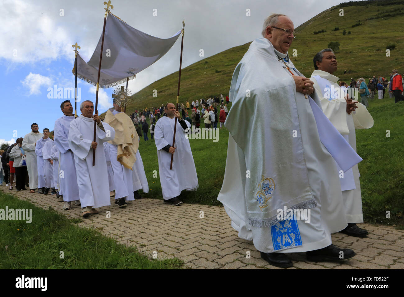 Blessed Sacrament procession. Holy mass on the solemnity of the ...