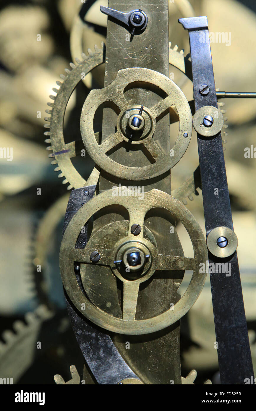 Mechanism of the clock hi-res stock photography and images - Alamy