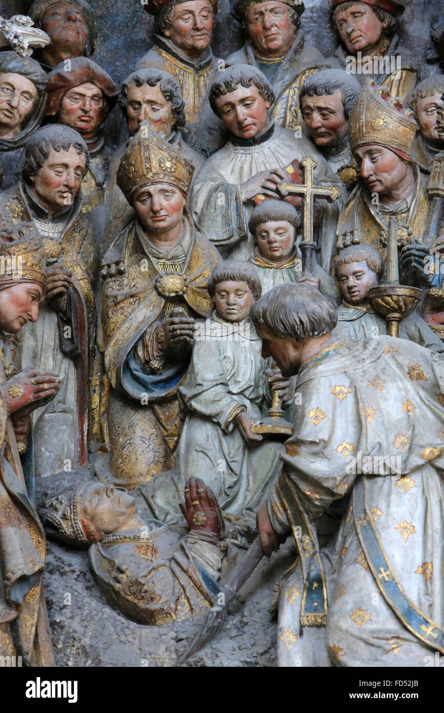 Amiens Translation of the relics of St. Firmin. Exhumation of the ...