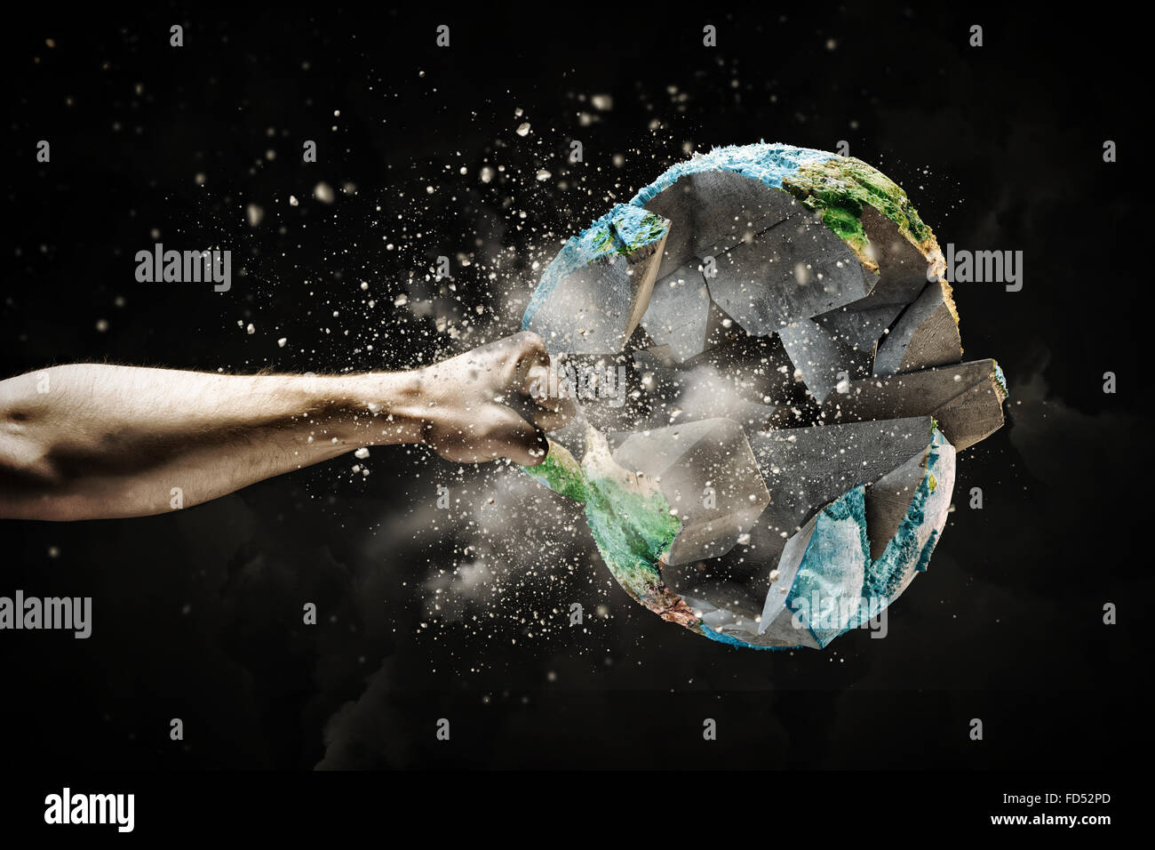 Earth breaking up hi-res stock photography and images - Alamy