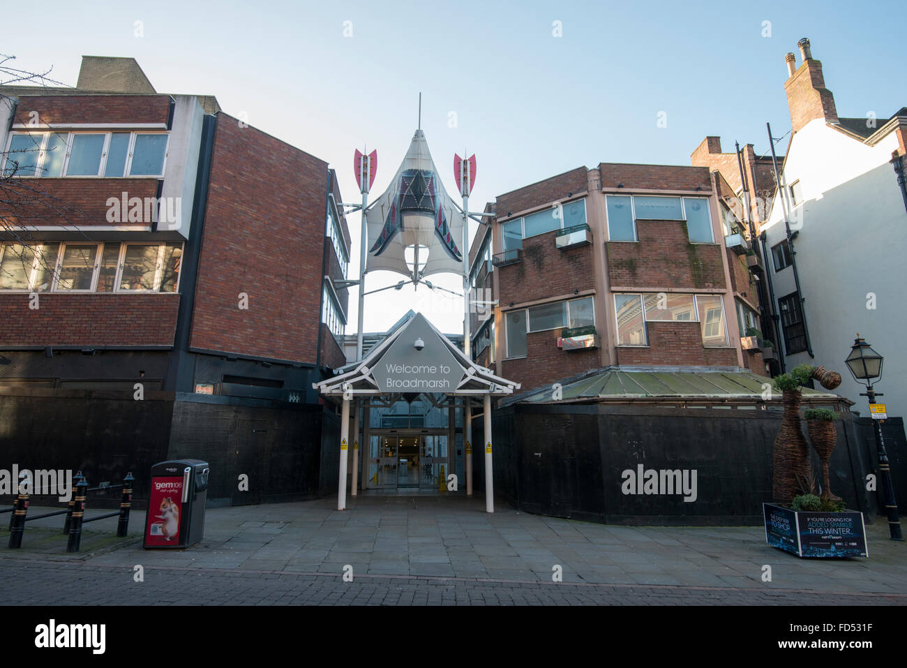 The exterior of the Broadmarsh Shopping Centre in 2016 before was ...