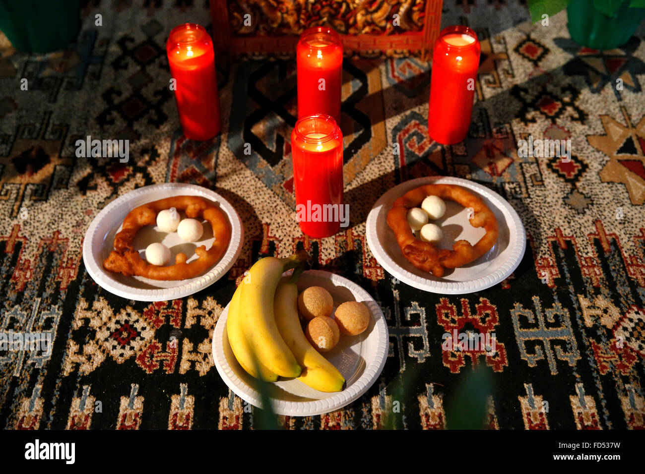 Buddhist altar food offerings hi-res stock photography and images - Alamy