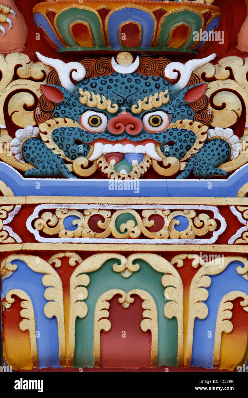 Temple of the Thousand Buddhas. Dashang Kagyu Ling congregation. Dragon ...