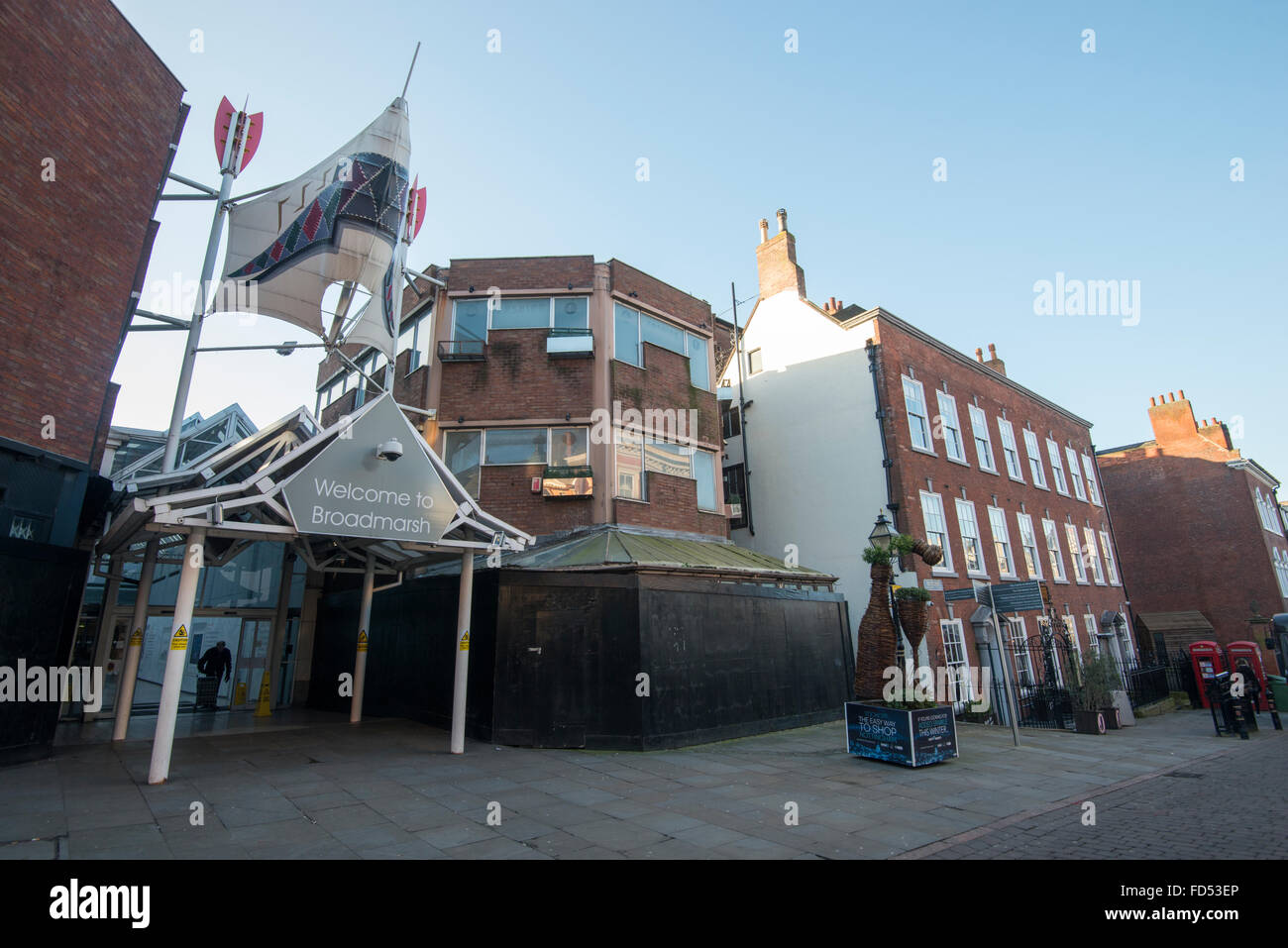The exterior of the Broadmarsh Shopping Centre in 2016 before was ...