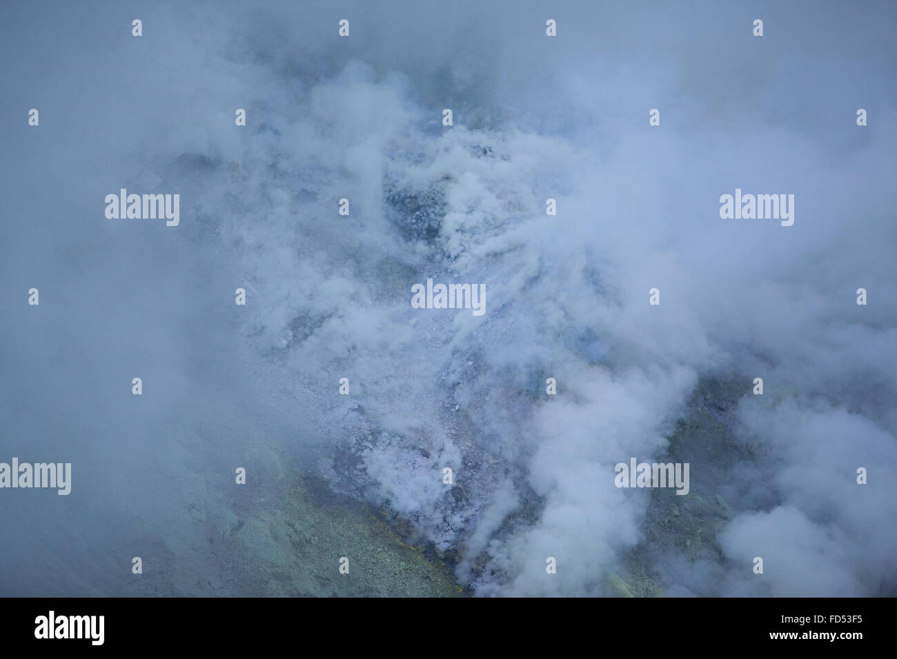 Aerial View Of Geothermal Vents Stock Photo - Alamy