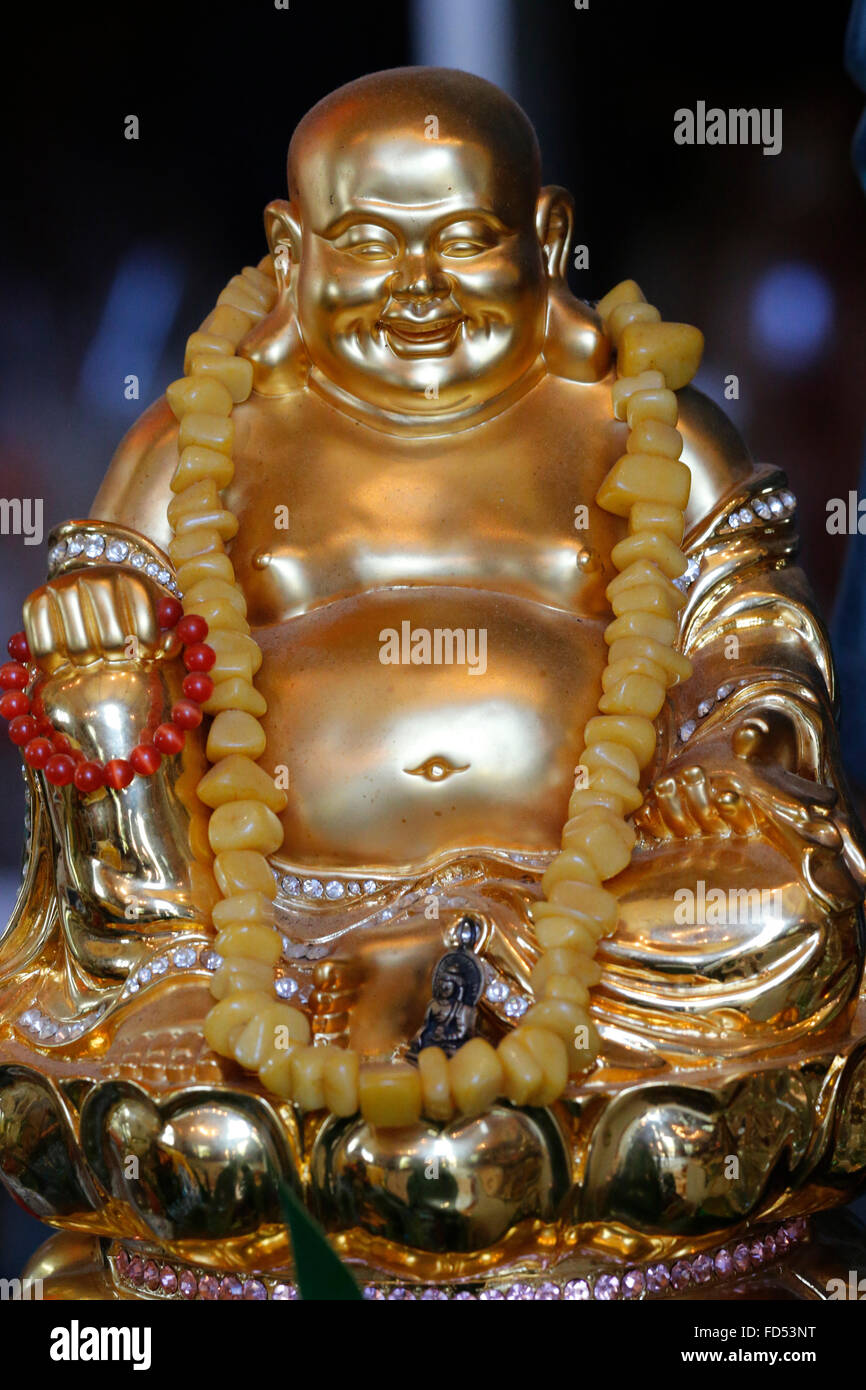 Happy buddha statue hi-res stock photography and images - Alamy