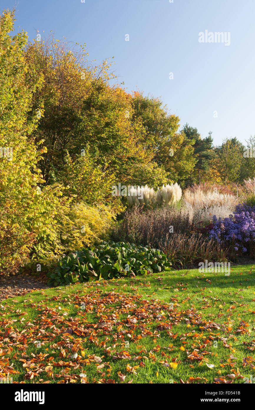 The Prairie Borders. Brightwater Gardens, Saxby, Lincolnshire, UK ...