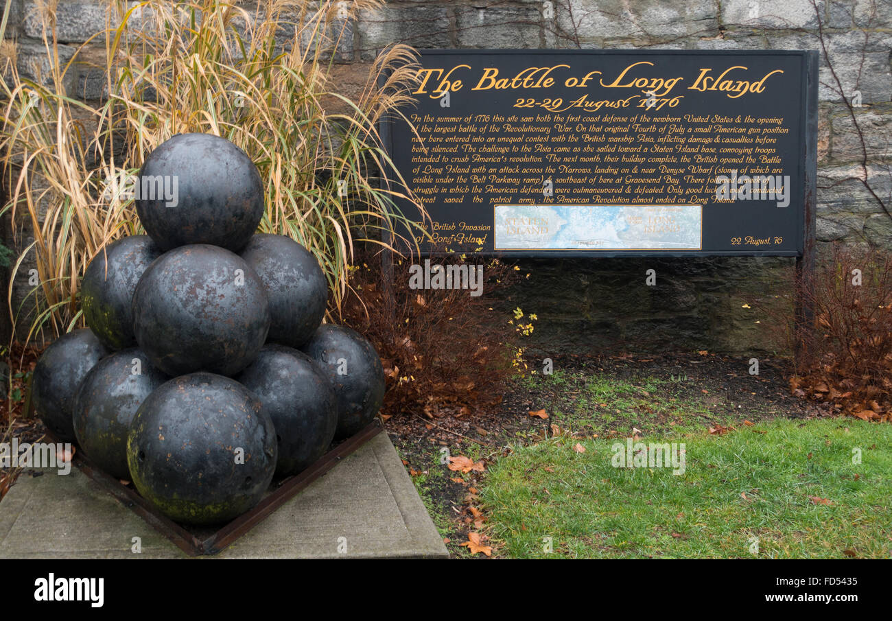 fort Hamilton battle of long island Brooklyn NYC Stock Photo - Alamy