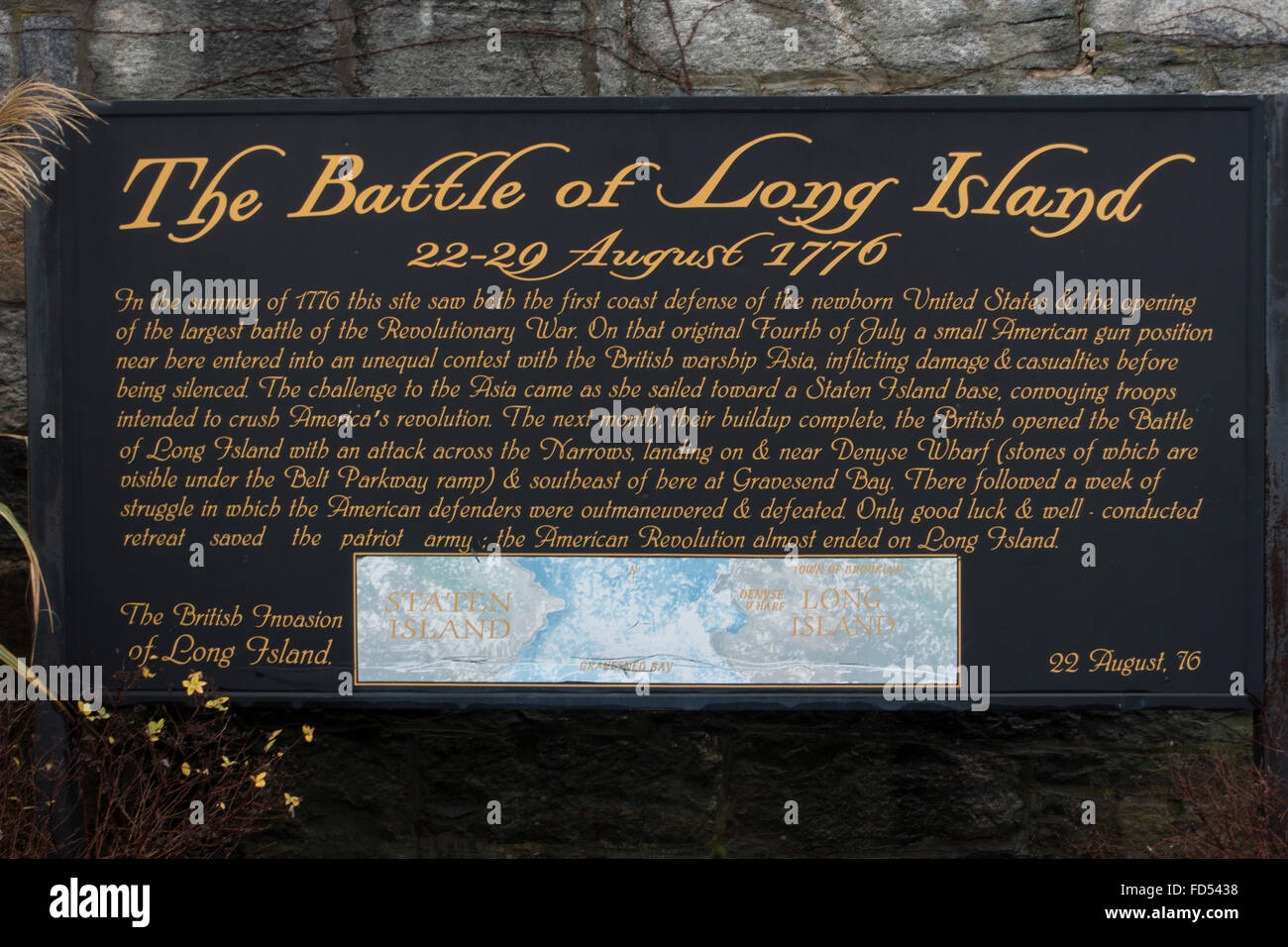 fort Hamilton battle of long island Brooklyn NYC Stock Photo - Alamy