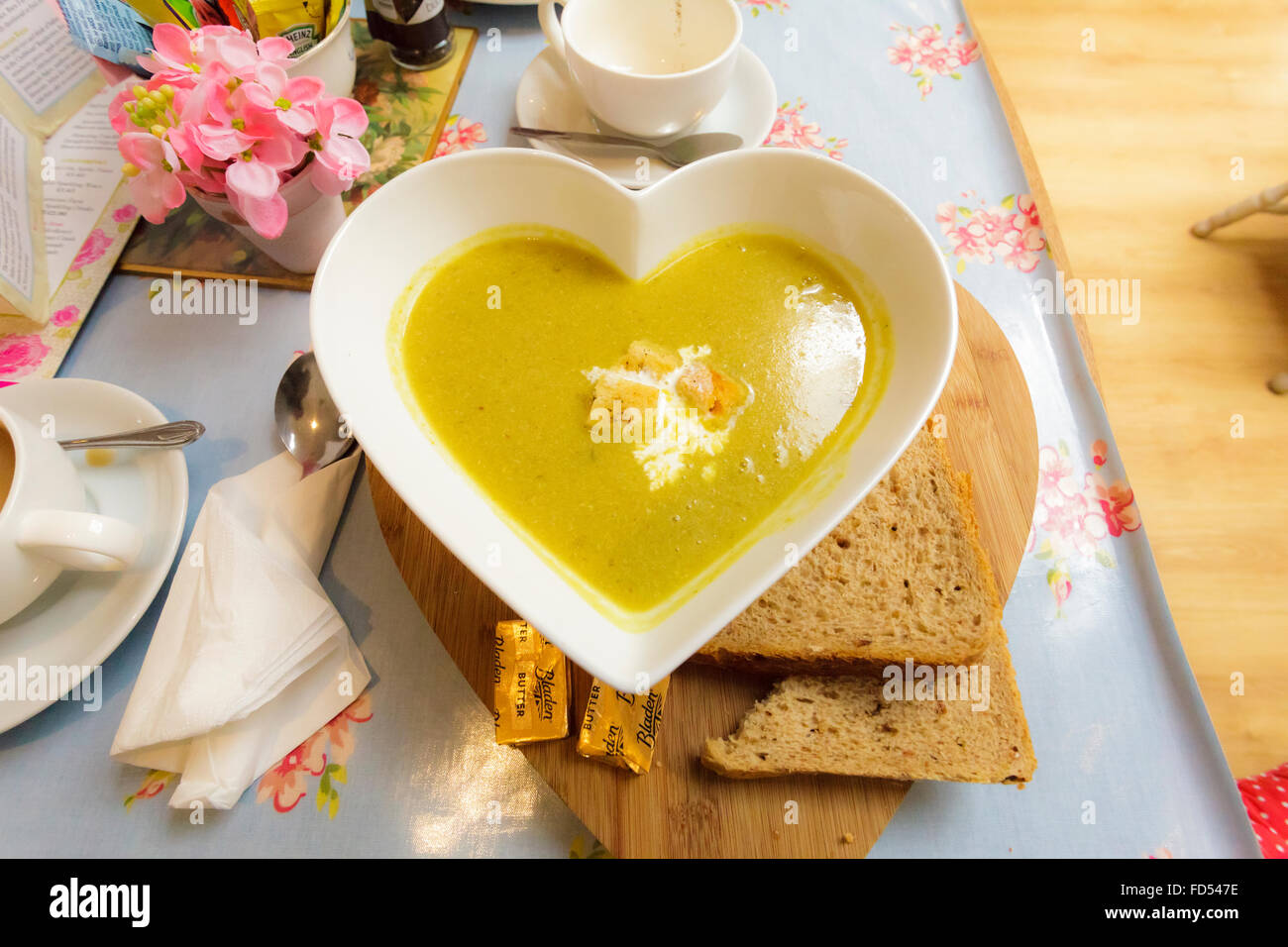 Cream soup cafe hi-res stock photography and images - Alamy