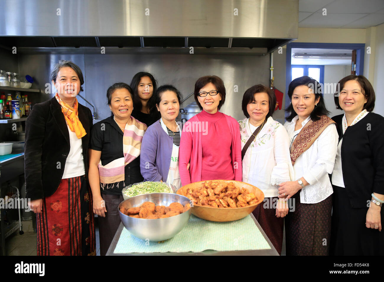 Wat Velouvanaram. The kitchen Stock Photo - Alamy