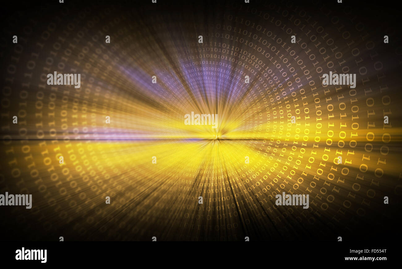 Background digital image with binary code. Technology concept Stock ...
