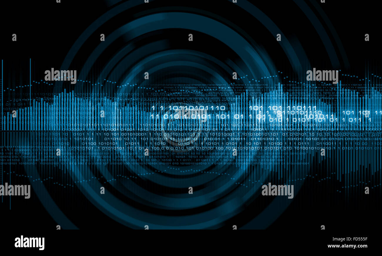 Background digital image with binary code. Technology concept Stock Photo - Alamy
