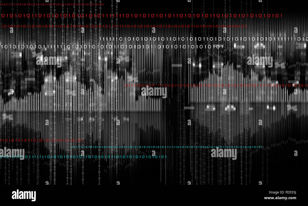 Background digital image with binary code. Technology concept Stock Photo - Alamy