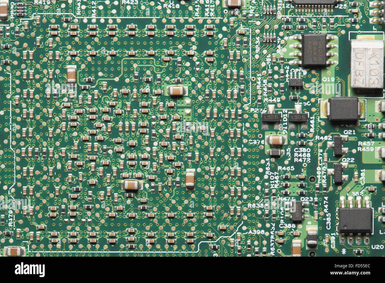 Directly above computer parts hi-res stock photography and images - Alamy
