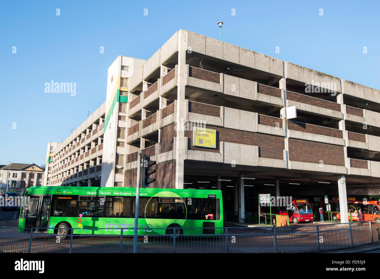 The old Broadmarsh Car Park and Bus Station before demolition started ...