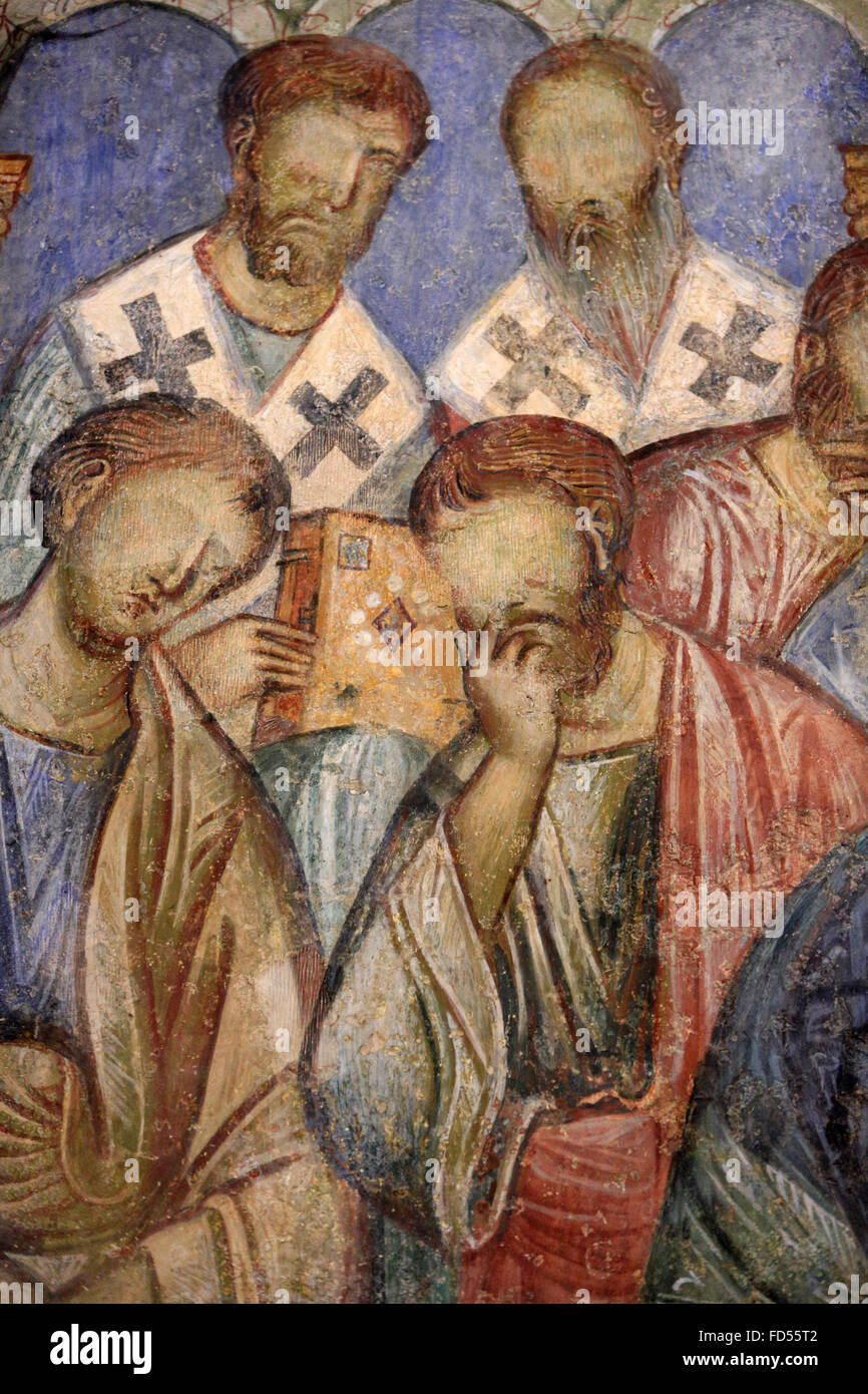 Abu Gosh Benedictine Monastery. The frescoes were painted by a ...