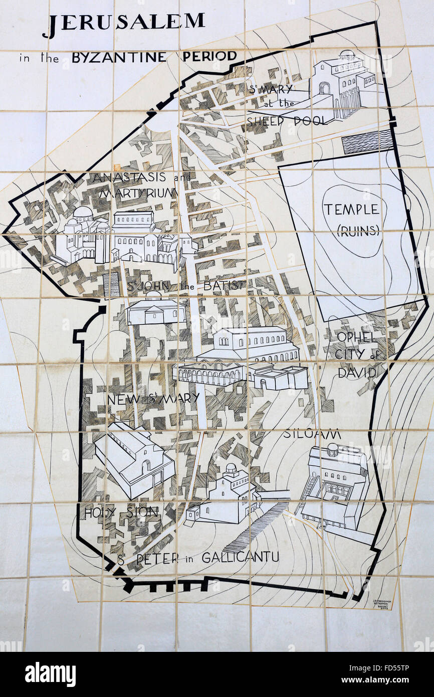 Jerusalem in the Byzantine Period Stock Photo - Alamy