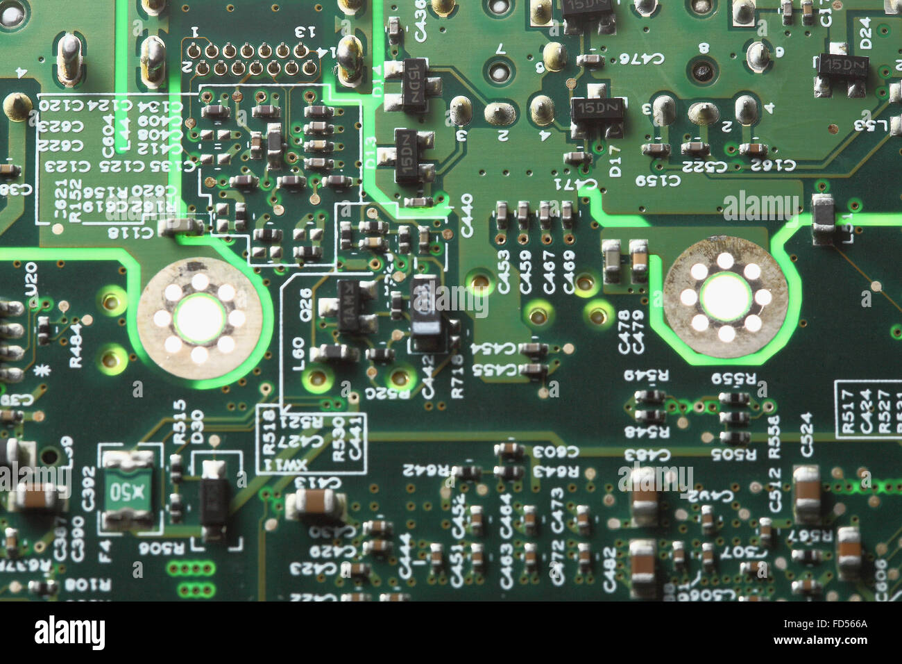 Directly above computer parts hi-res stock photography and images - Alamy