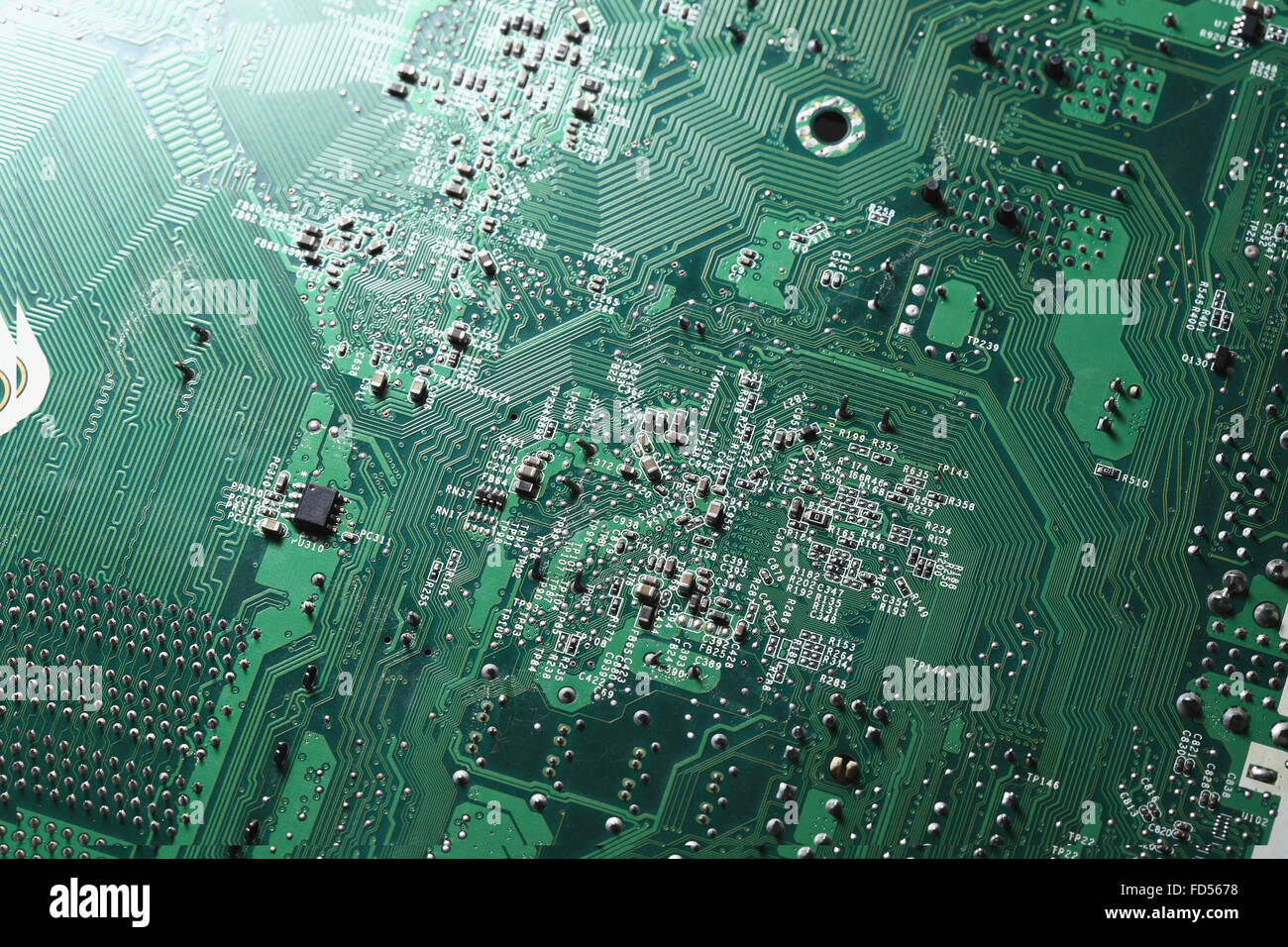 Directly above computer parts hi-res stock photography and images - Alamy