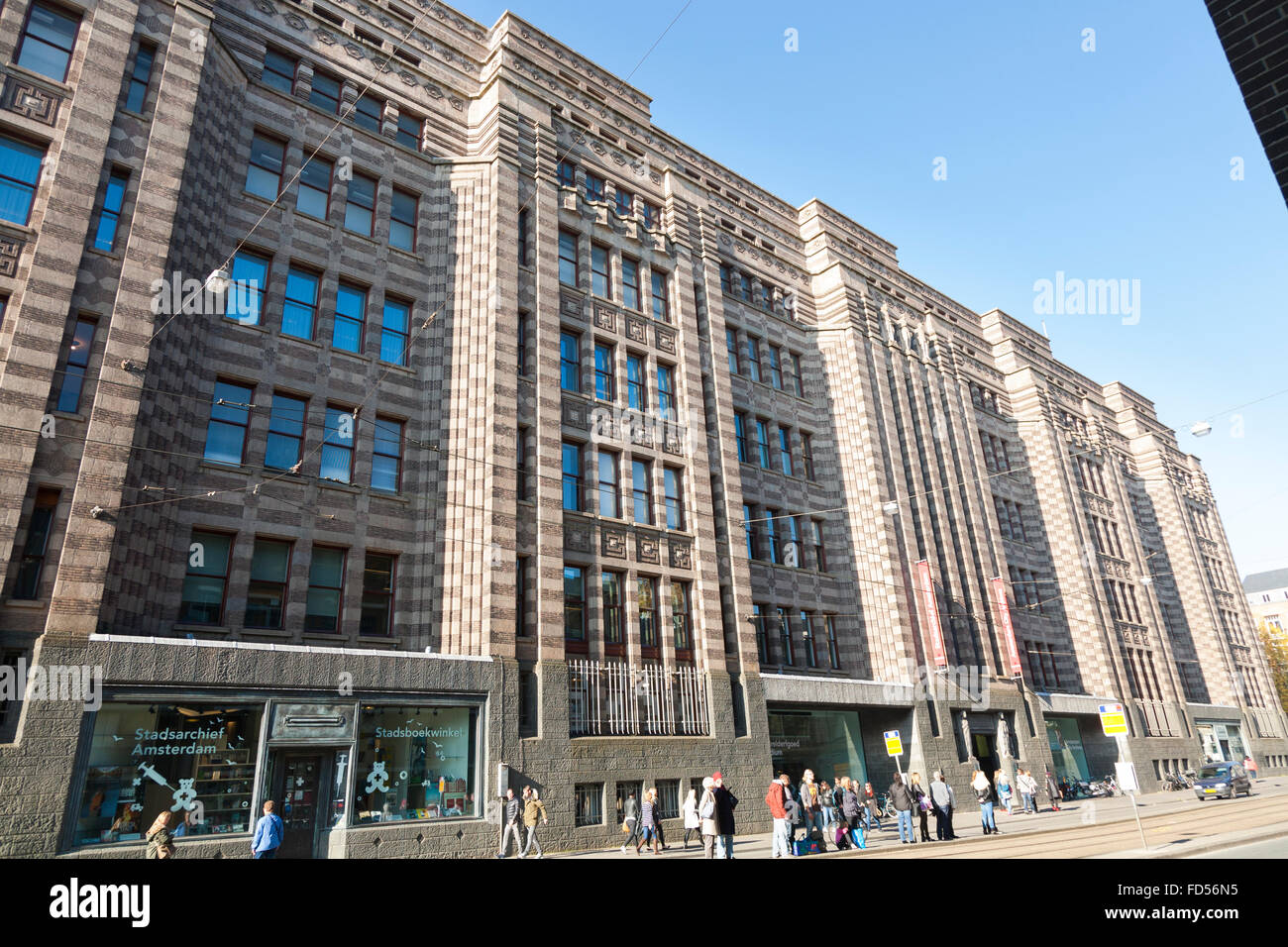 Exterior outside of the Amsterdam City Archives / Archive building ...