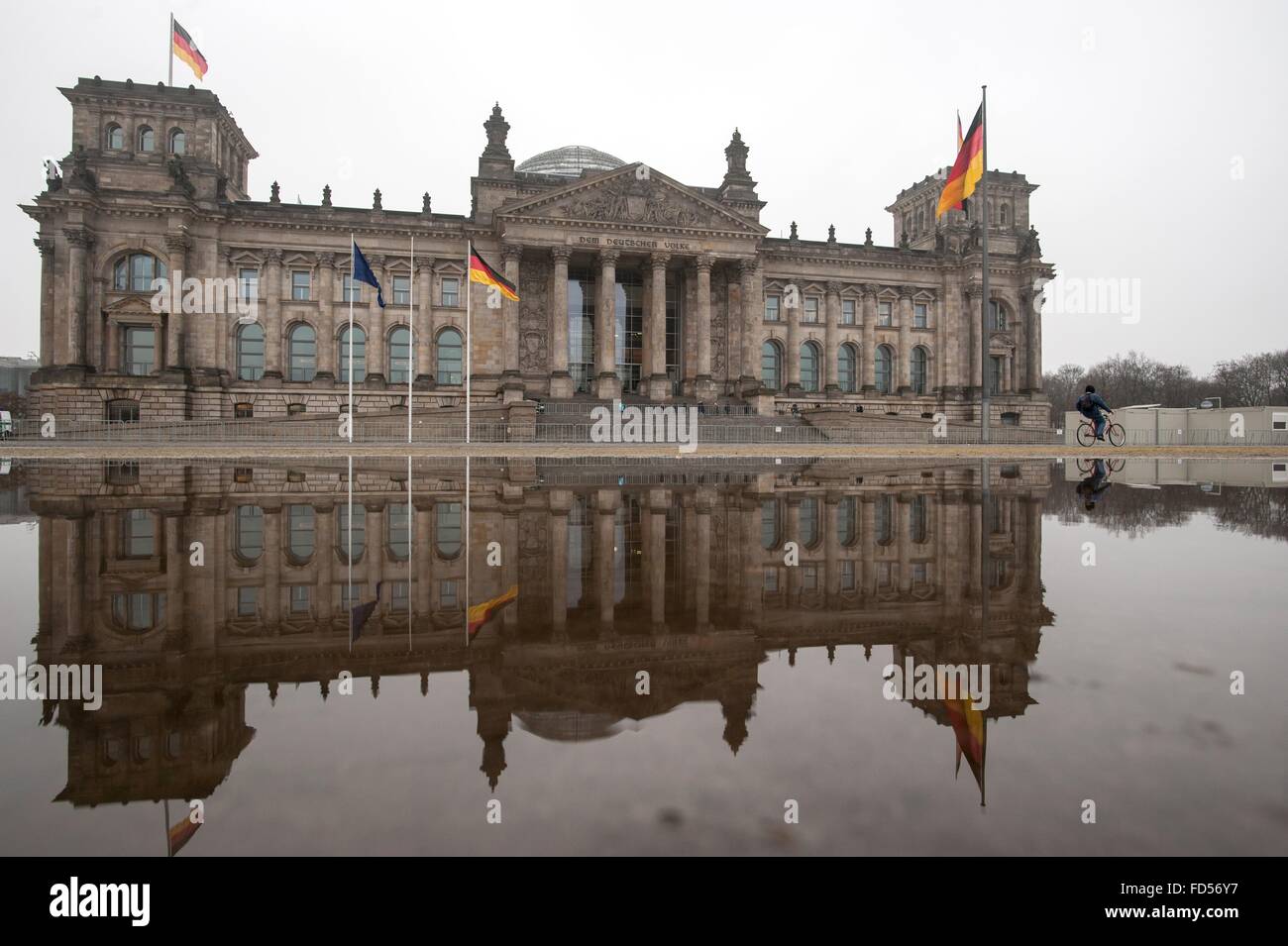 Berlin, Germany. 25th Jan, 2016. The Reichstag building, the seat of ...